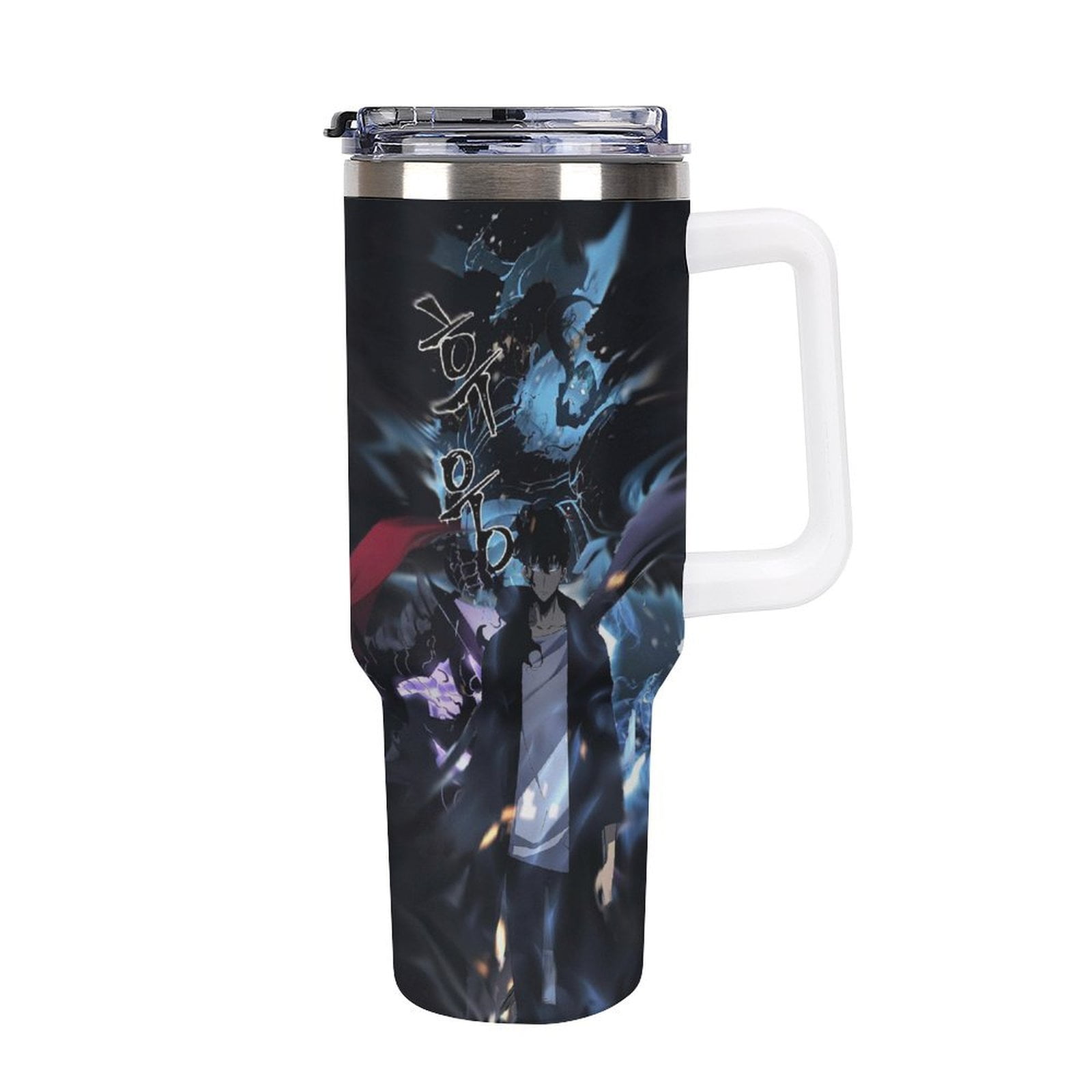 Solo Leveling 40oz Water Bottle Fits in Cup Holder Stainless Steel ...