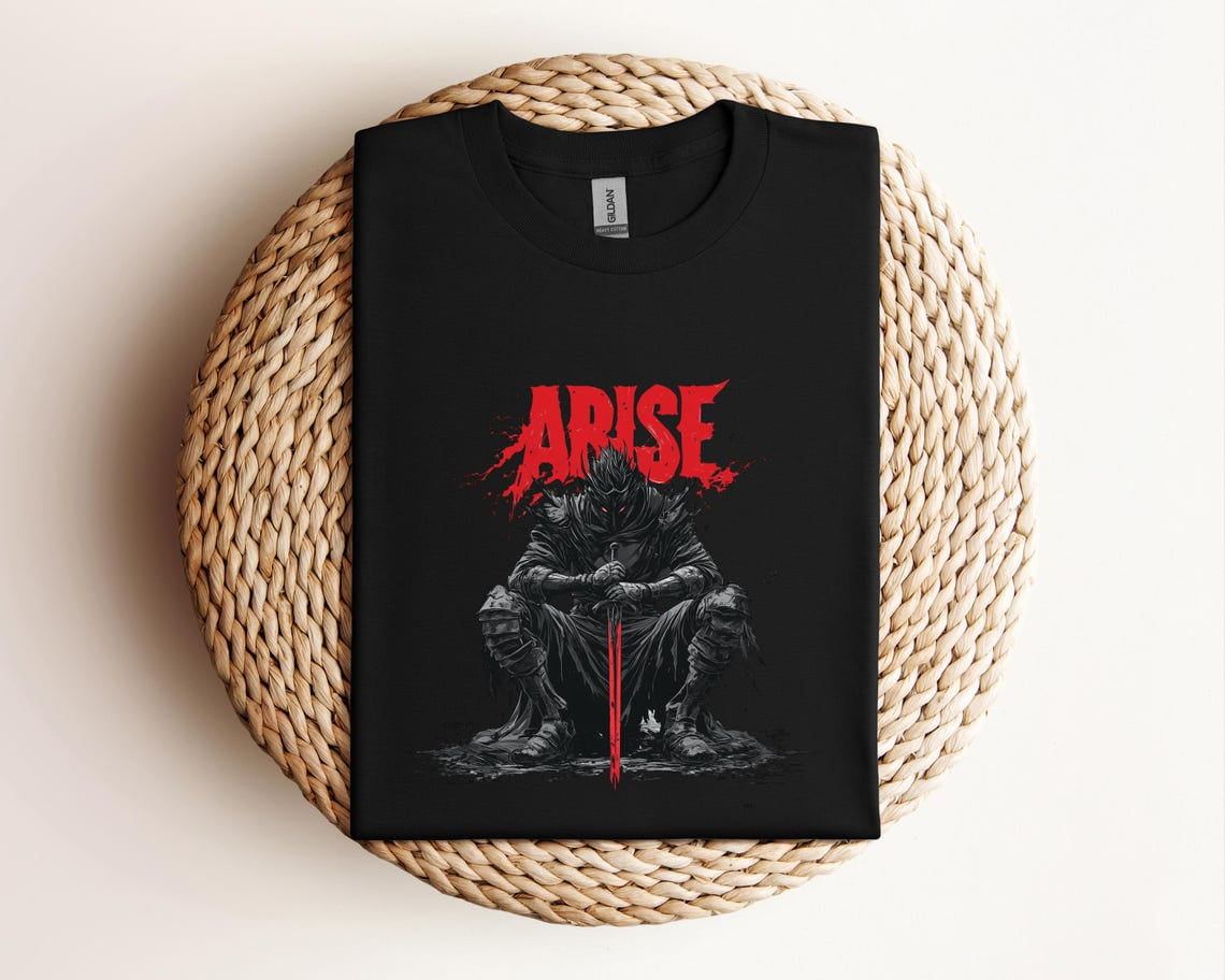 Solo Leveling "ARISE" T-Shirt - Igris Fanart - Shadow Monarch Anime Tee ...
