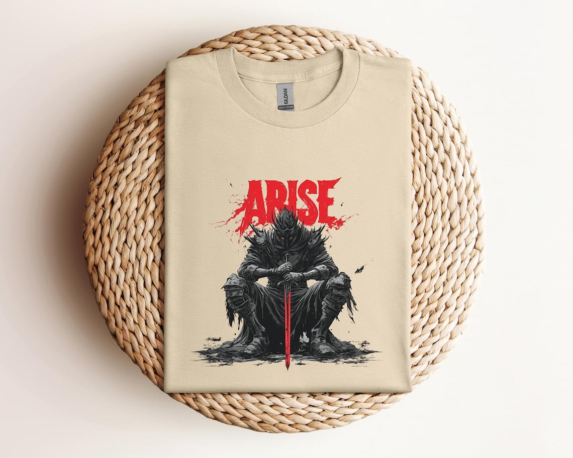 Solo Leveling "ARISE" T-Shirt - Igris Fanart - Shadow Monarch Anime Tee ...