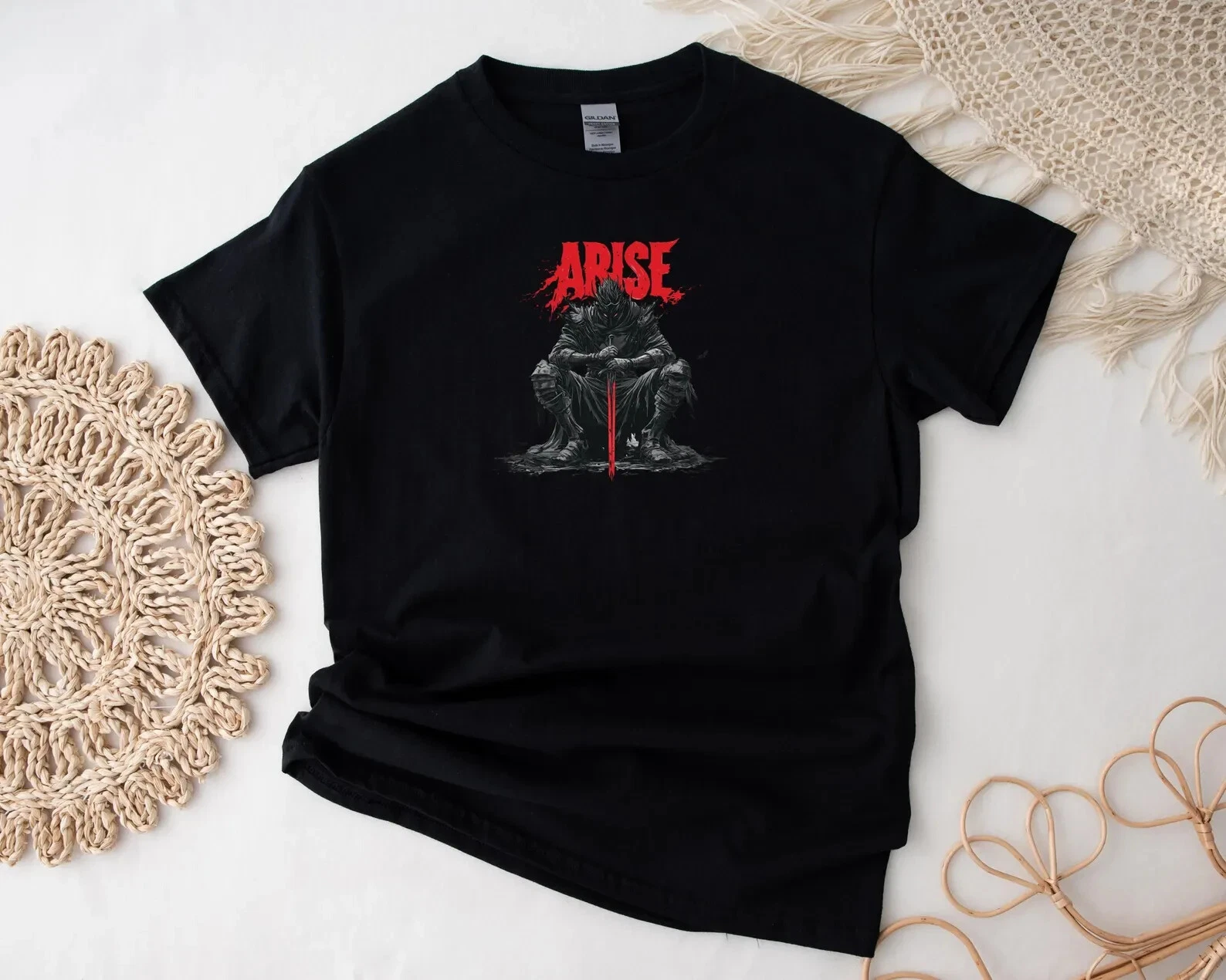 Solo Leveling "ARISE" T-Shirt - Igris Fanart - Shadow Monarch Anime Tee ...