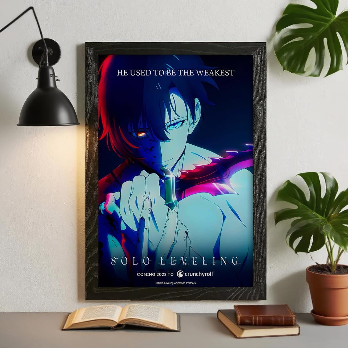 Solo Leveling Anime, Animation Fan merchandise, Unframed Canvas Size ...