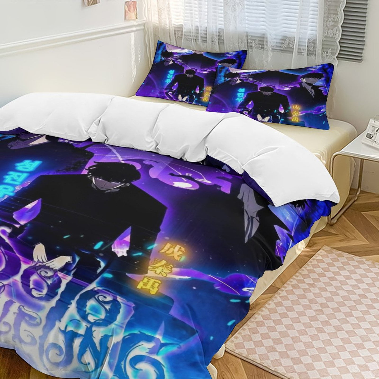 Solo Leveling Anime Home Bed 3-piece Set, Classic Japanese Anime ...