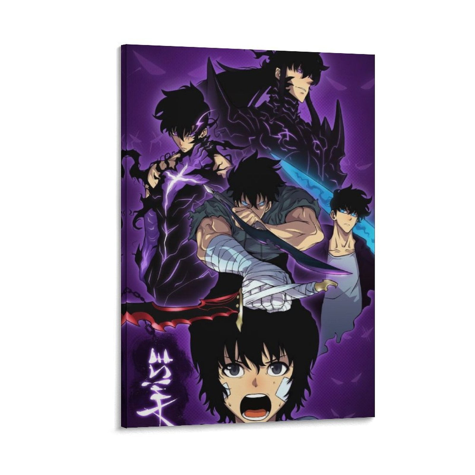 Solo Leveling Anime Poster (10) Posters Wall Art Painting Canvas Gift ...
