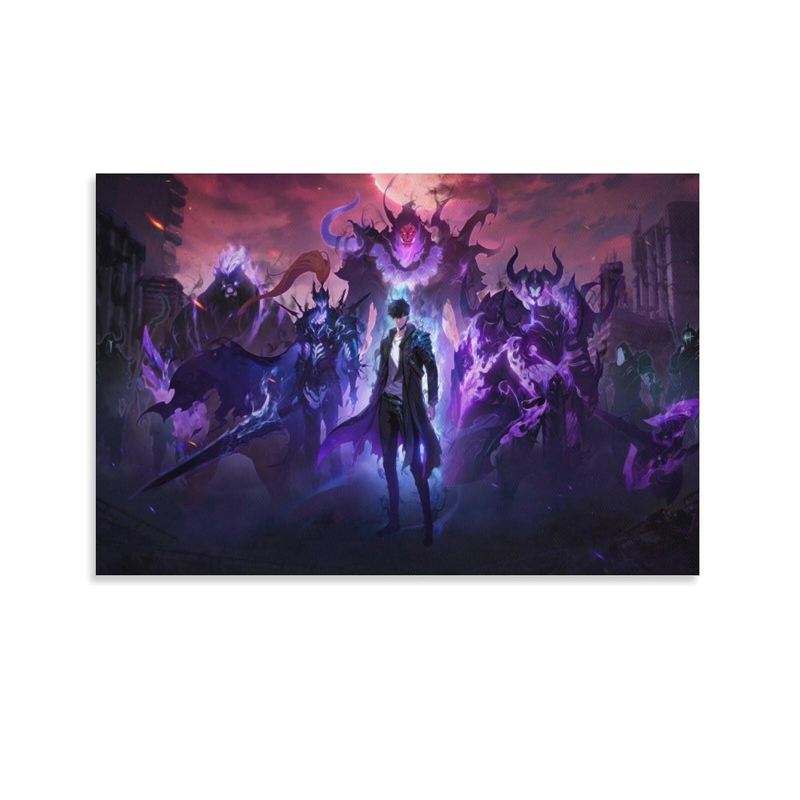 Solo Leveling Anime Posters (12) Posters Art Print Wall Photo Paint ...
