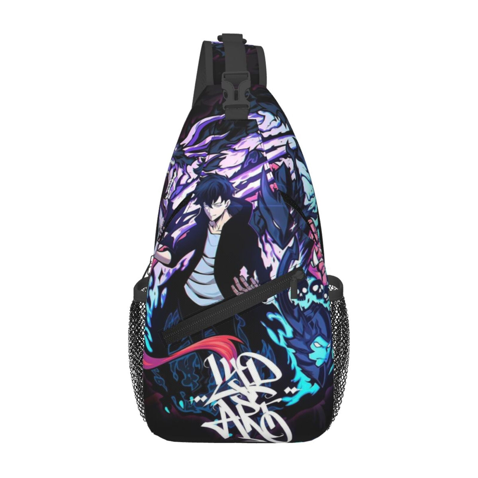 Solo Leveling Arise Crossbody Backpack Sling Bag Travel Hiking Chest ...