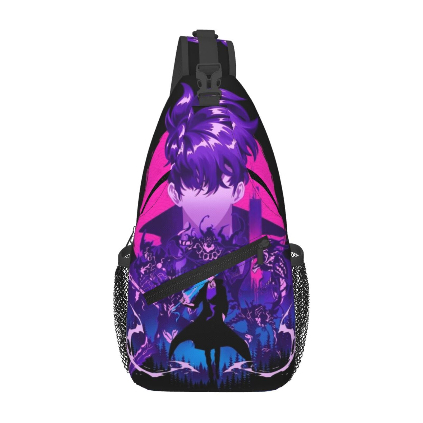 Solo Leveling Arise Crossbody Backpack Sling Bag Travel Hiking Chest ...