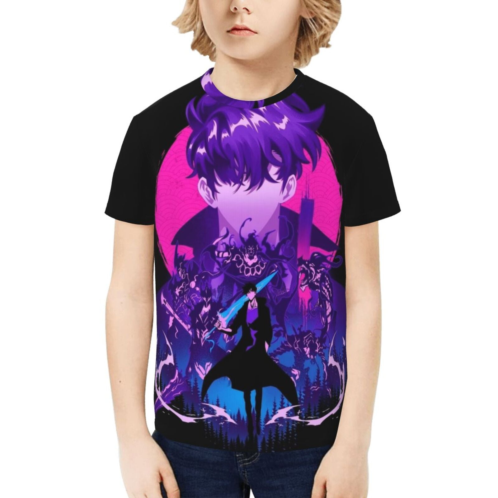 Solo Leveling Arise Graphic T-shirt Short Sleeves 3d Printed Shirts ...
