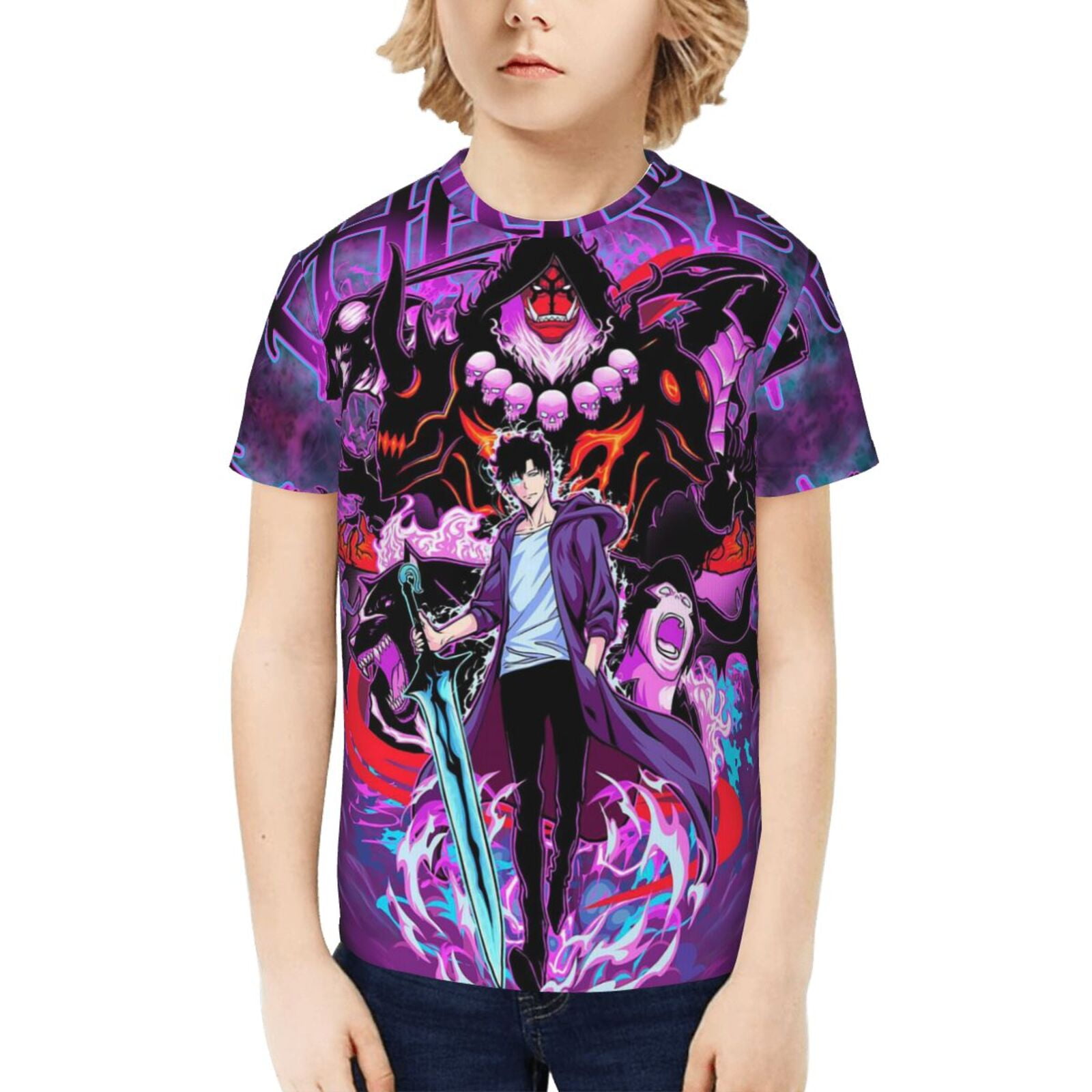 Solo Leveling Arise Graphic T-shirt Short Sleeves 3d Printed Shirts ...