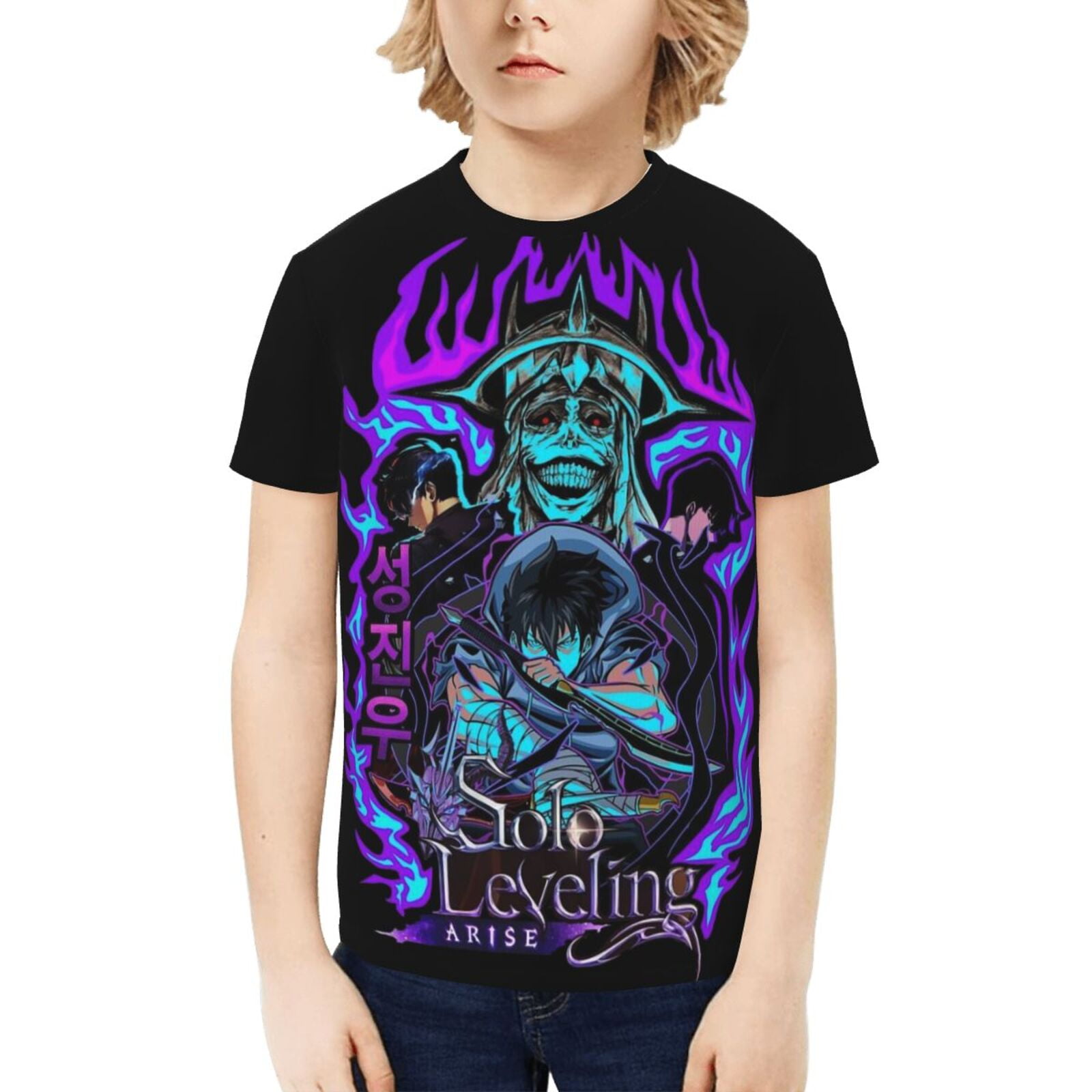 Solo Leveling Arise Graphic T-shirt Short Sleeves 3d Printed Shirts ...