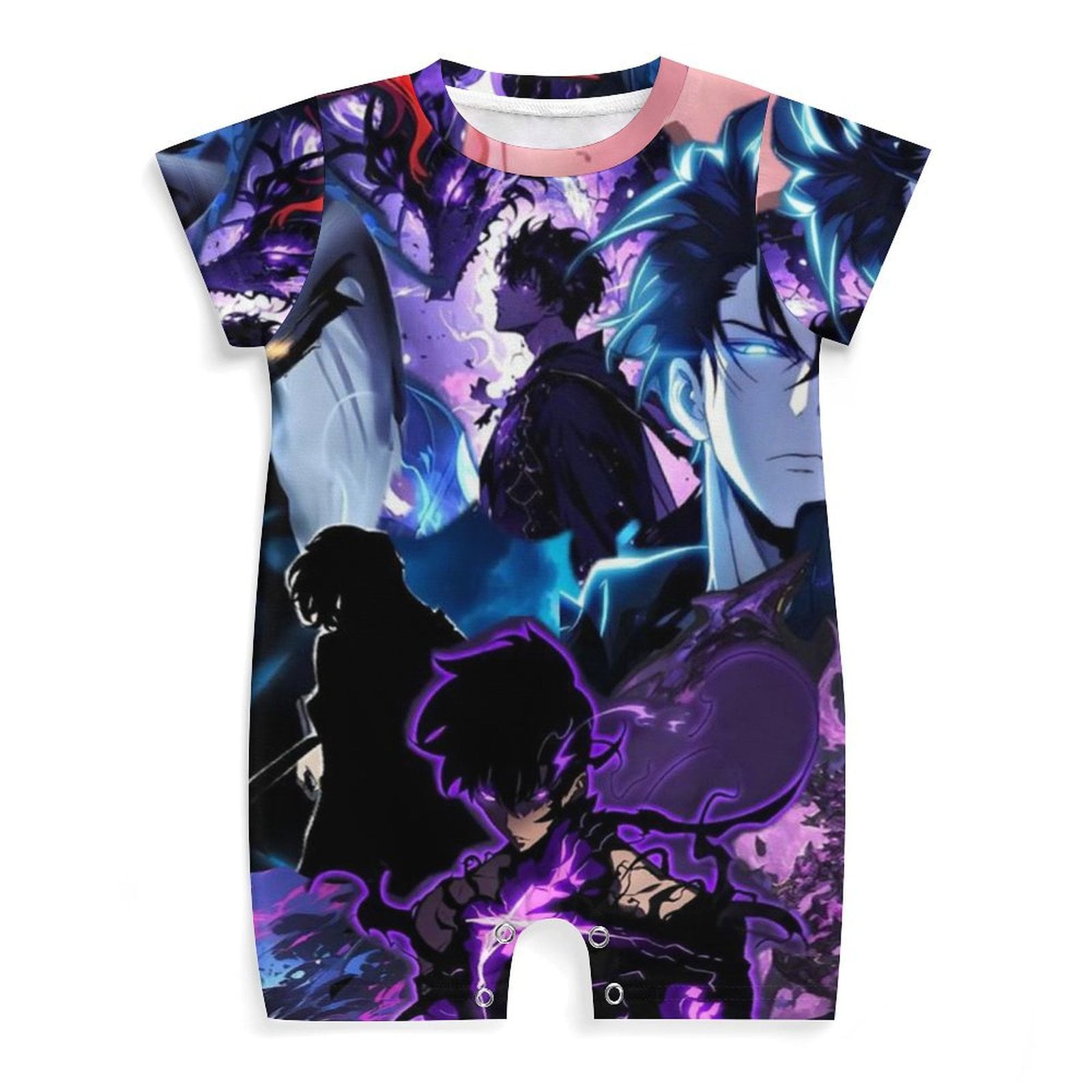 Solo Leveling Baby Romper Short Sleeve Bodysuits Soft Rompers Summer ...