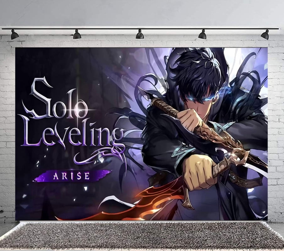 Solo Leveling Backdrop Banner Party Supplies Poster Movie Theme ...