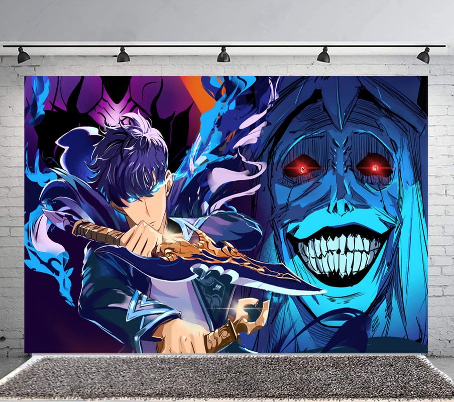 Solo Leveling Backdrop Banner Party Supplies Poster Movie Theme ...