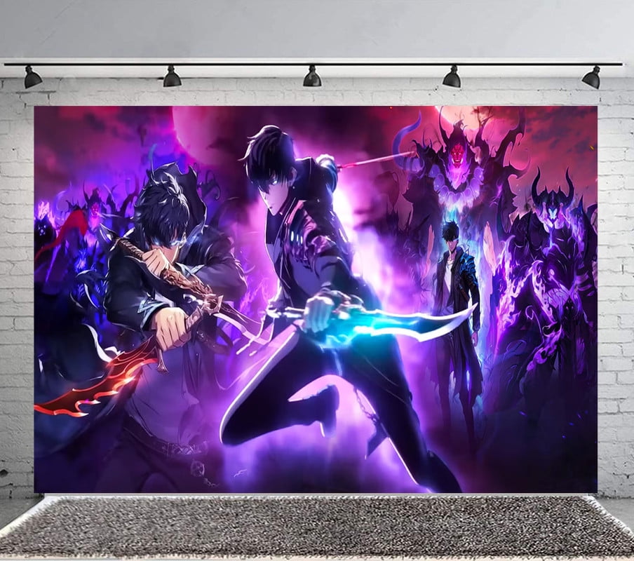 Solo Leveling Backdrop Banner Party Supplies Poster Movie Theme ...