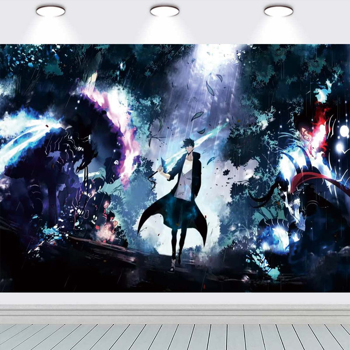 Solo Leveling Background school Wall Decor Taspestry Poster Banner ...