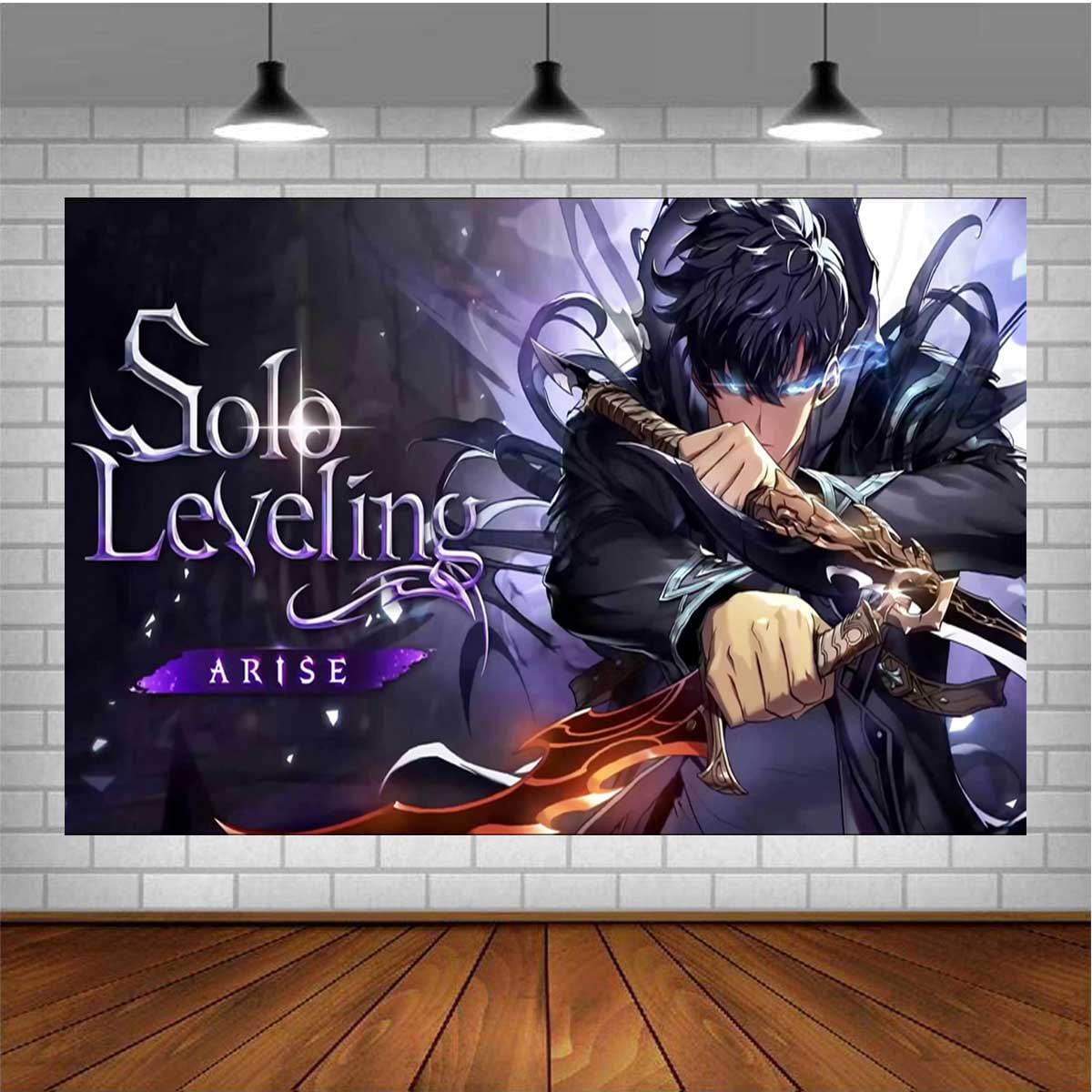 Solo Leveling Banner Poster Wall Decor Birthday Backdrop Background ...