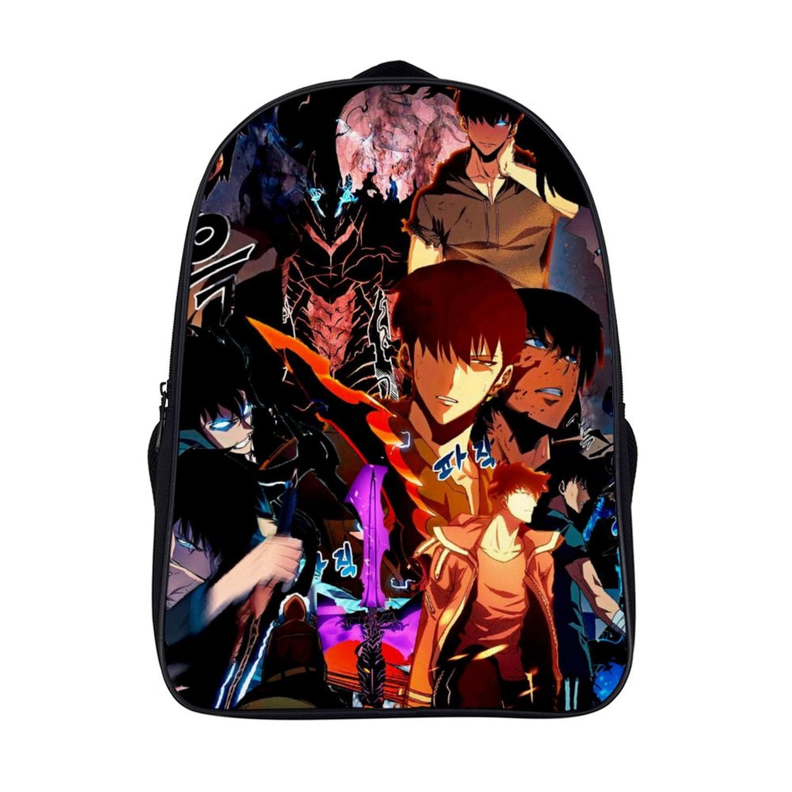 Solo Leveling Characters Basic Backpack Schoolbag Travel Bag 2 ...