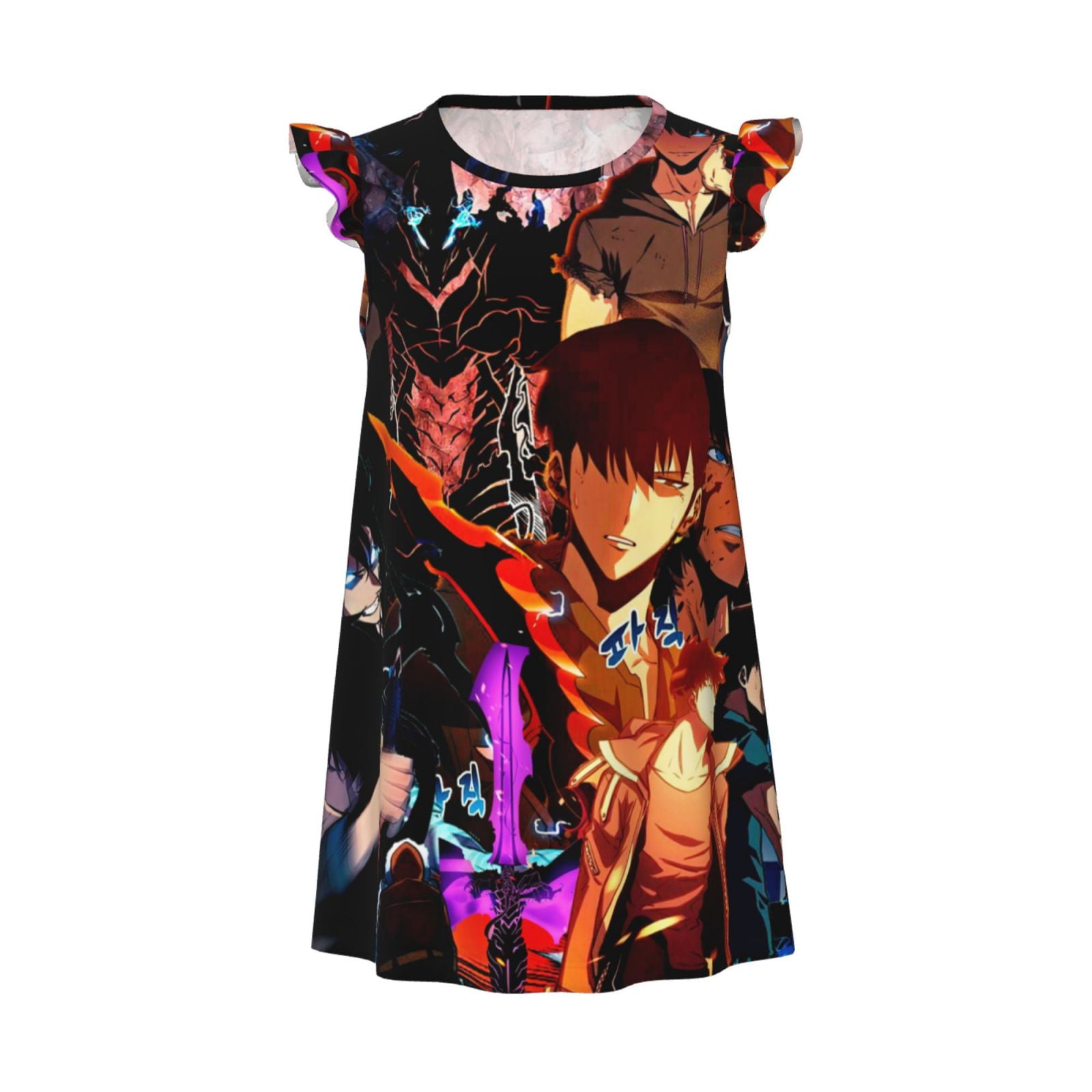 Solo Leveling Characters Girls Nightgowns Pajamas Dress Summer Soft ...