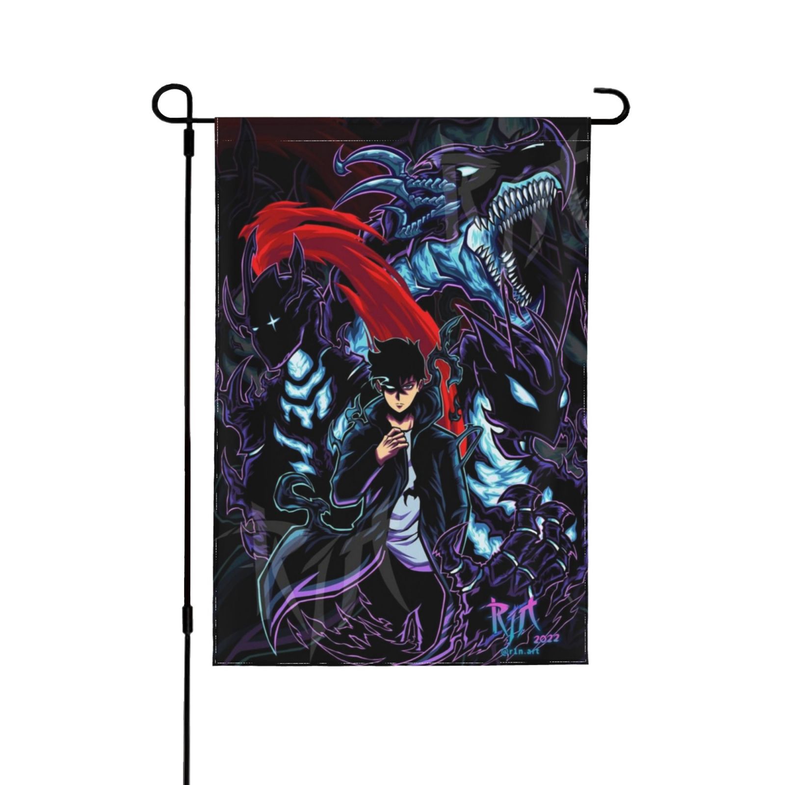 Solo Leveling Double Sided Cartoon Yard Flags 12.5x18 Inch Burlap ...