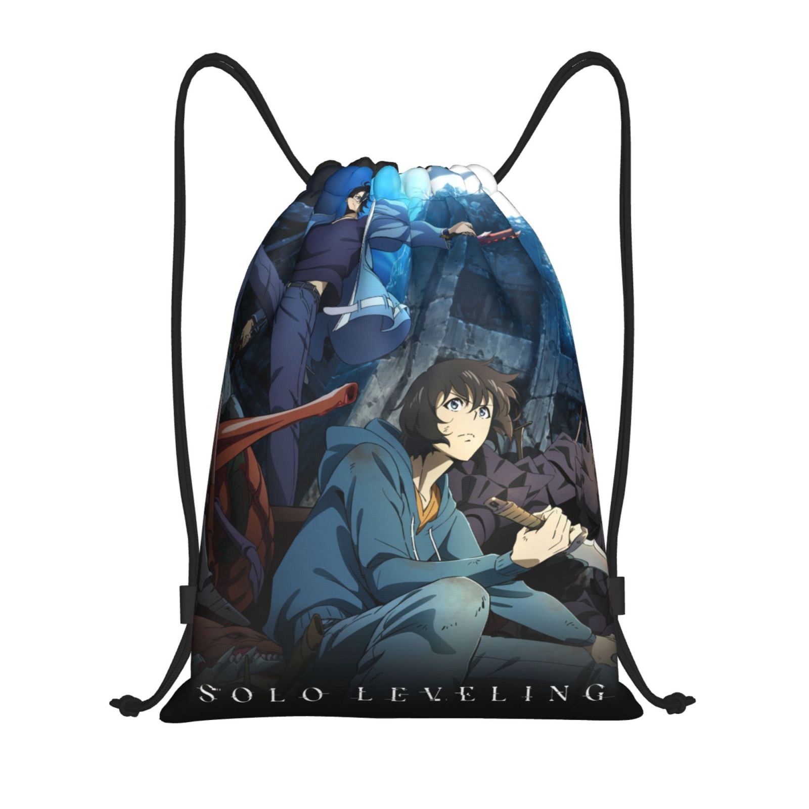 Solo Leveling Drawstring Backpack,Sackpack String Bag Water Resistant ...