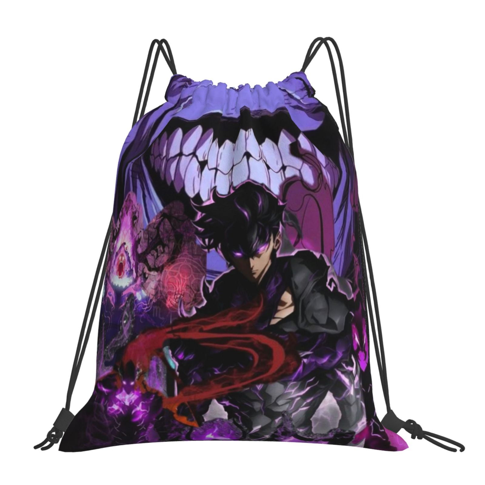 Solo Leveling Drawstring Backpack Simple Sports Gym Bag Draw String ...