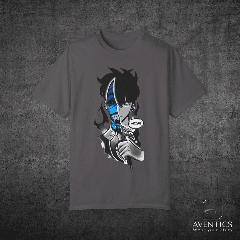 Solo Leveling Eyes of Absolute Being T-Shirt Sung Jinwoo Arise Edition ...