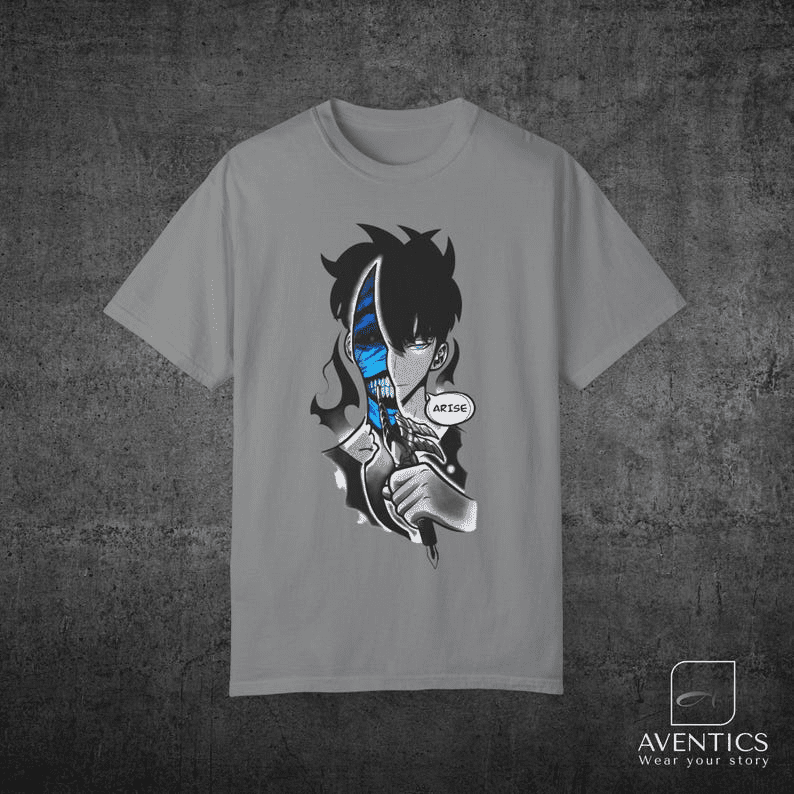 Solo Leveling Eyes of Absolute Being T-Shirt Sung Jinwoo Arise Edition ...