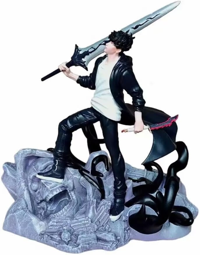 Solo Leveling Figure Statues,Sung Jin Woo Figure 20cm/7.9inch PVC ...