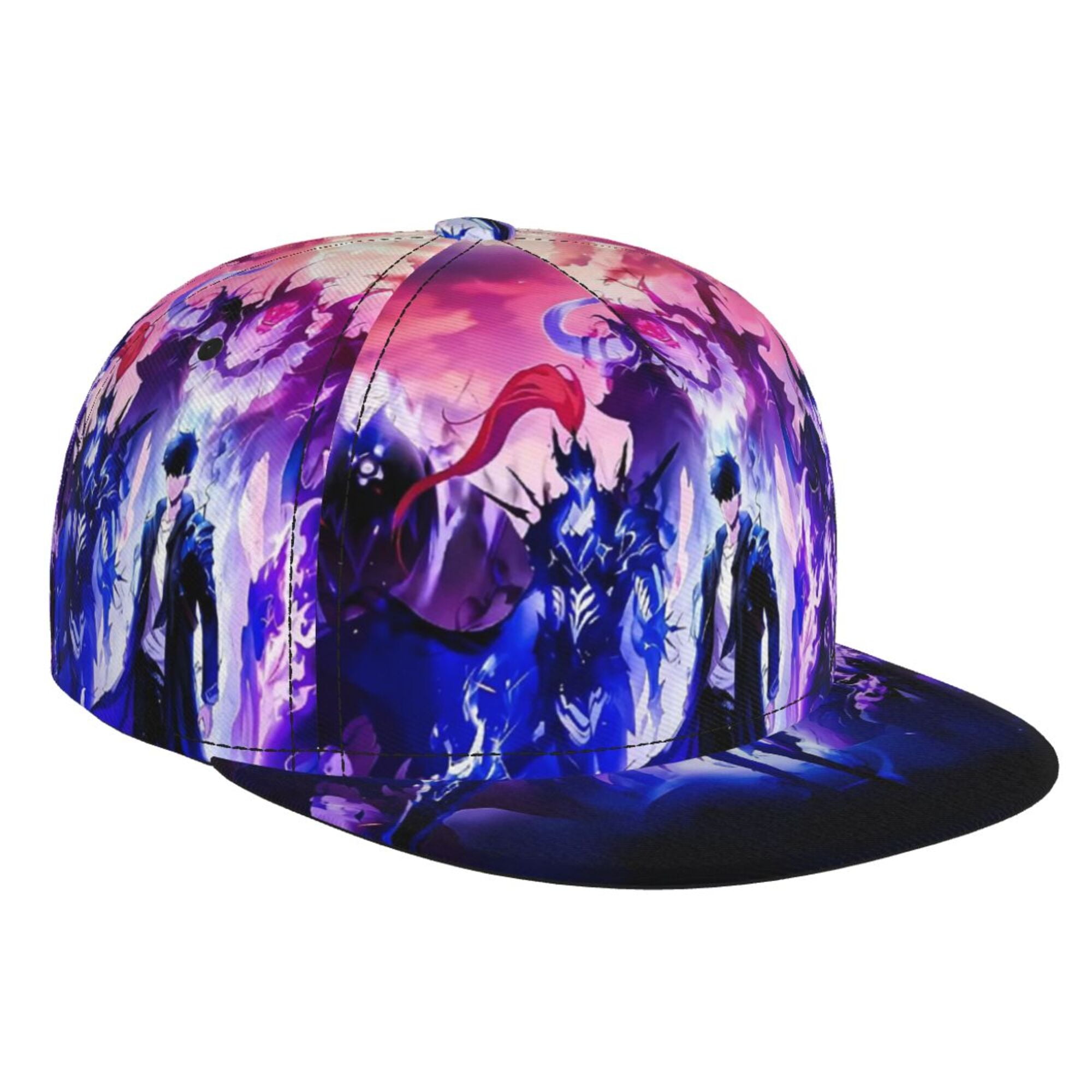 Solo Leveling Flat Brim Bill Baseball Cap Adjustable Hat Hip Hop Caps ...
