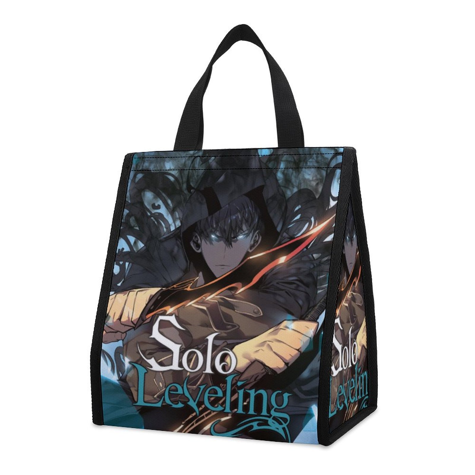 Solo Leveling Folding Insulated Lunch Bag Portable Lunchbag Reusable ...