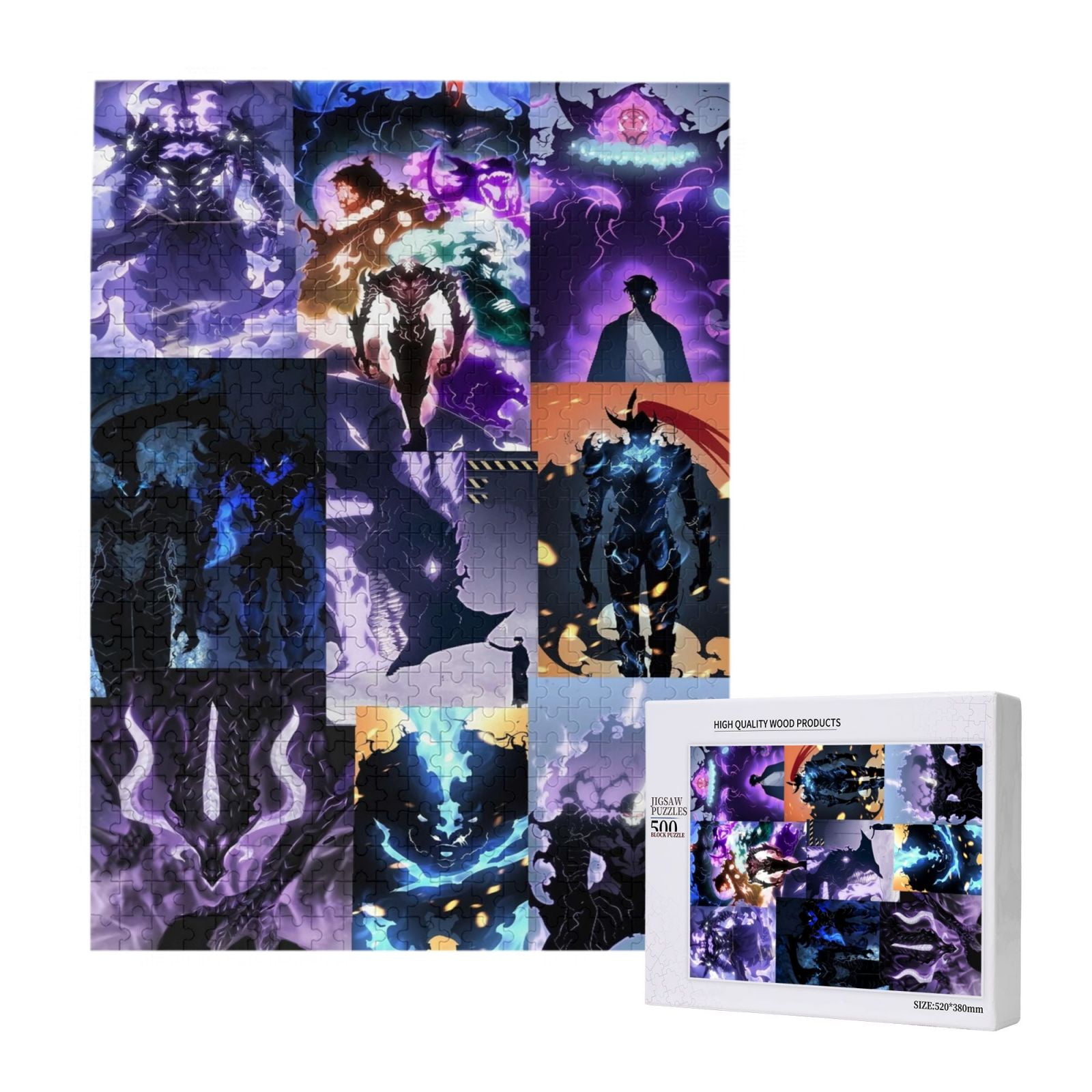 Solo Leveling Jigsaw Puzzles, 1000 Pieces Colorful Wooden Puzzle Toys ...