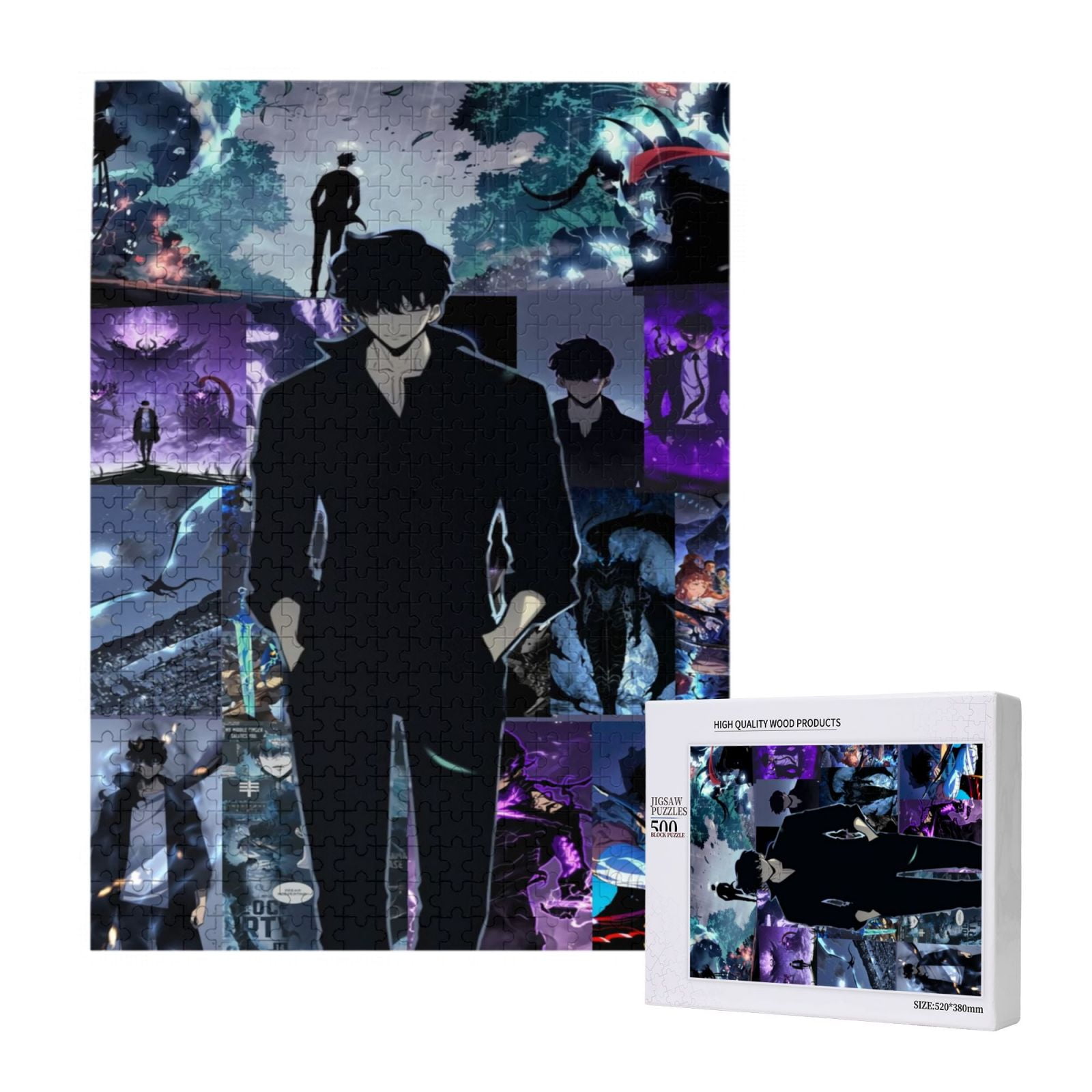 Solo Leveling Jigsaw Puzzles, 300 Pieces Colorful Wooden Puzzle Toys ...