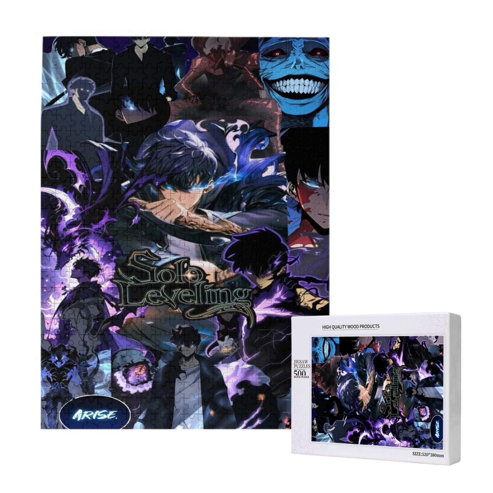 Solo Leveling Jigsaw Puzzles, 300 Pieces Colorful Wooden Puzzle Toys ...