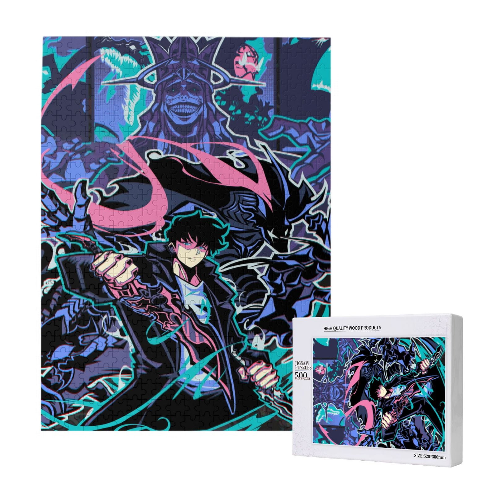 Solo Leveling Jigsaw Puzzles, 300 Pieces Colorful Wooden Puzzle Toys ...