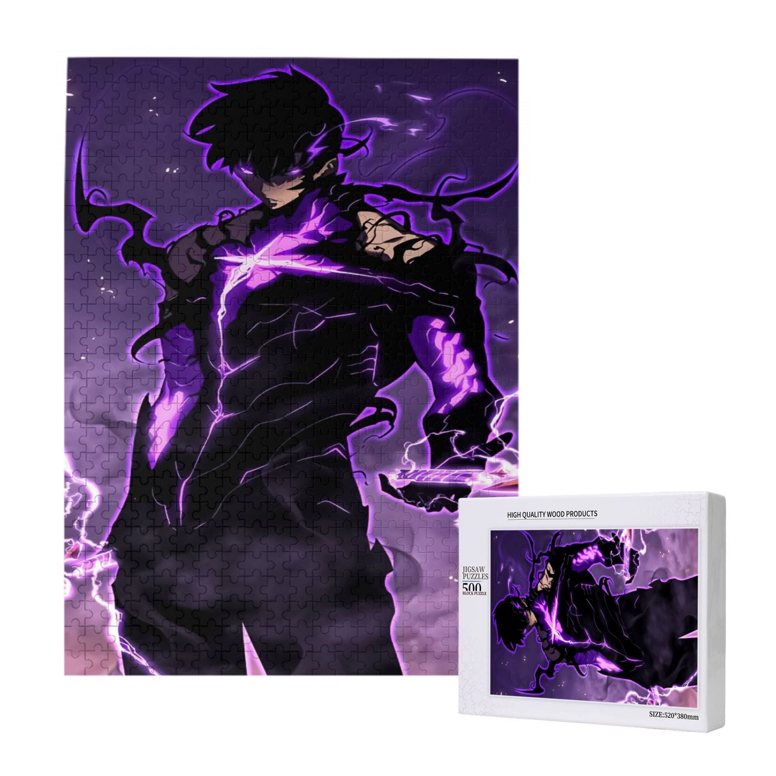 Solo Leveling Jigsaw Puzzles, 500 Pieces Colorful Wooden Puzzle Toys ...