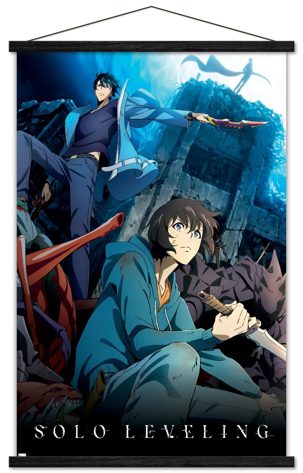 Solo Leveling - Key Art 2 Wall Poster with Magnetic Frame, 22.375" x 34 ...