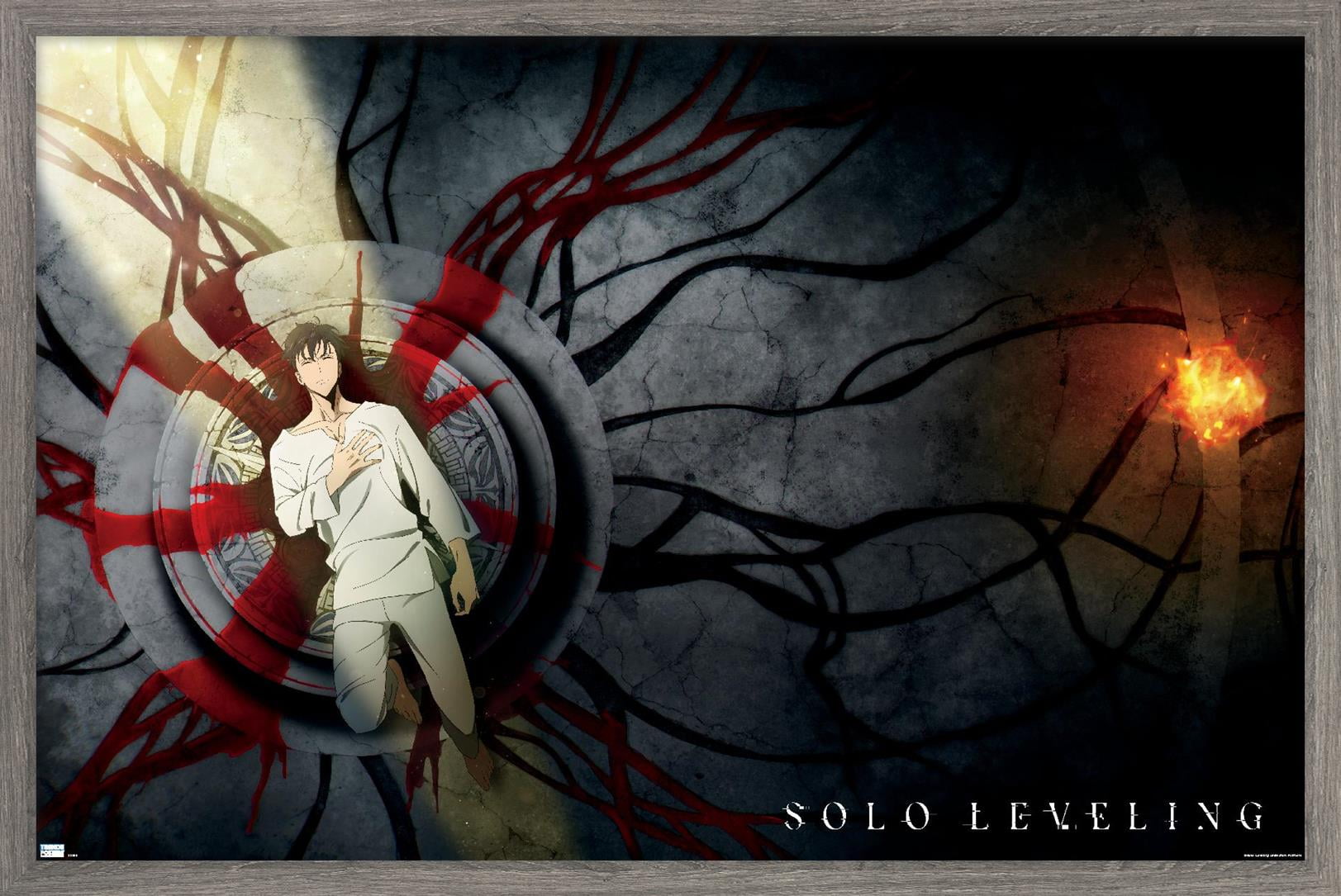 Solo Leveling - Key Visual Wall Poster, 14.725" x 22.375" Framed ...