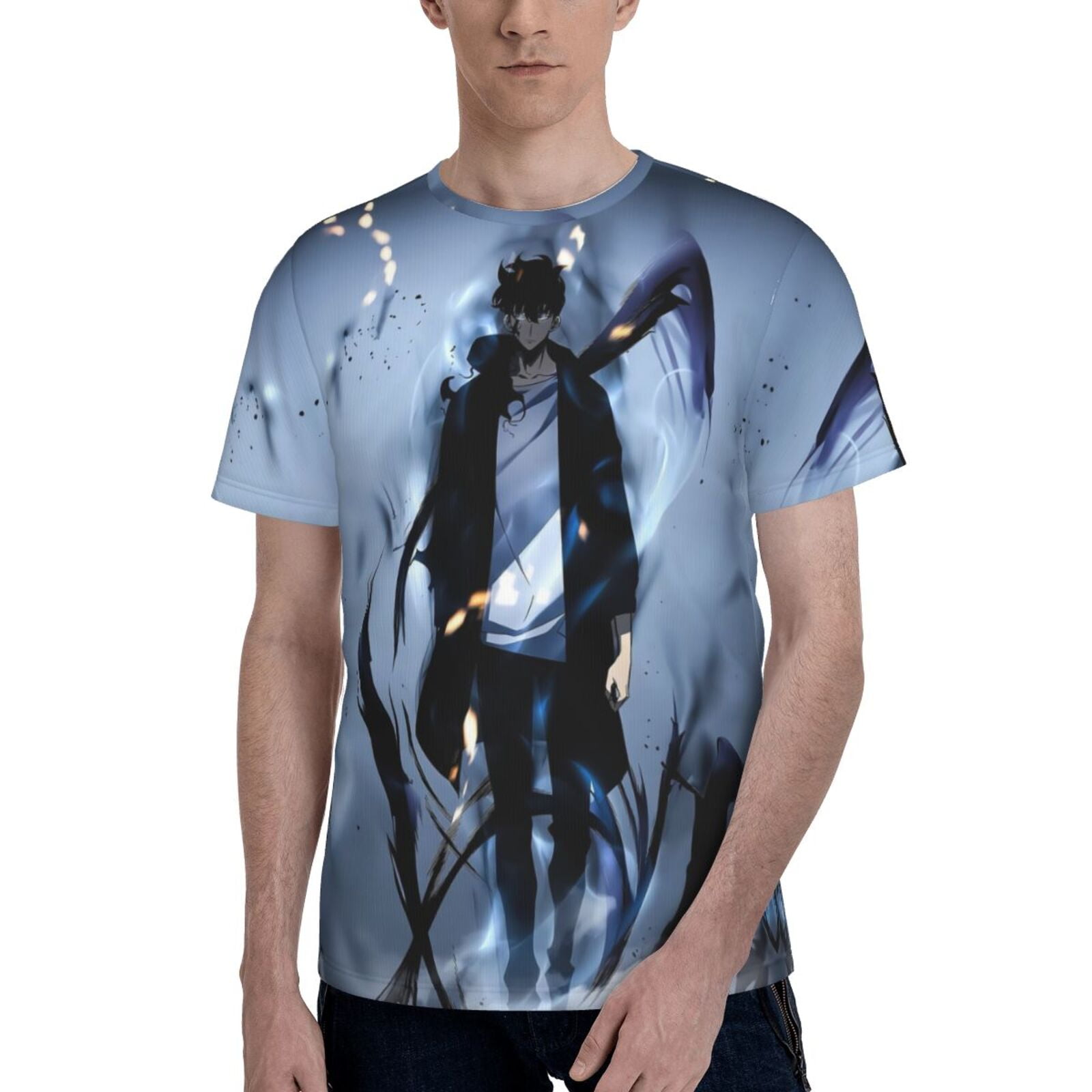 Solo Leveling Men's T Shirt 3D Graphic Hip Hop Unisex Tees Tops Casual ...