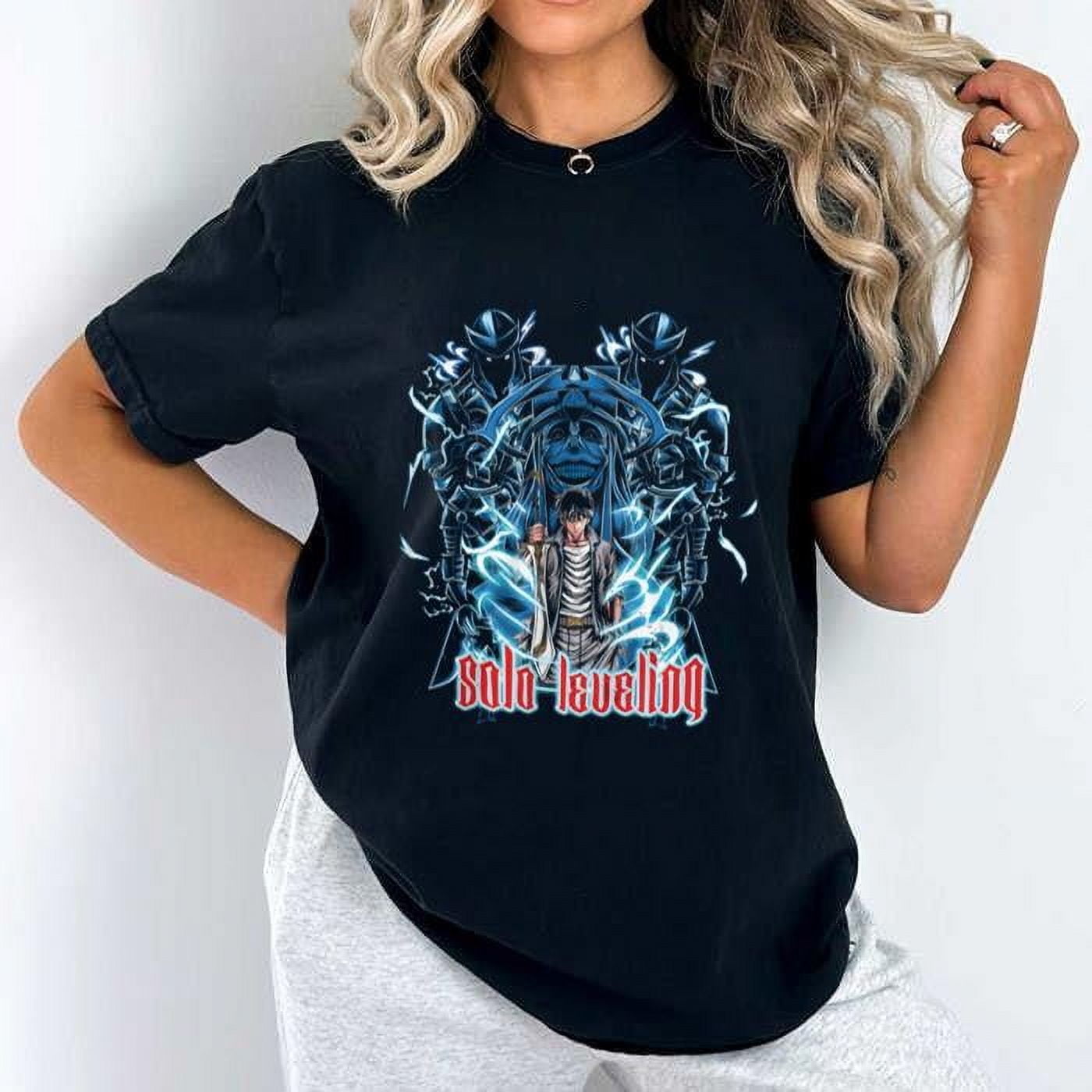 Solo Leveling Only I Level Up Manhwa Anime Quote Fan Comfort Color T ...