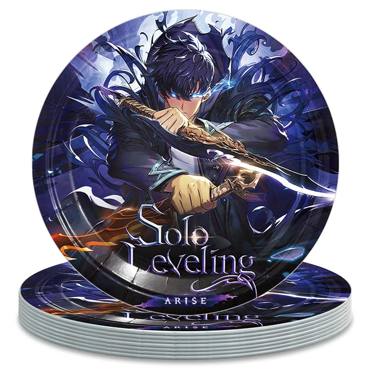 Solo Leveling Paper Plates Birthday Decorations Party Supplies ...