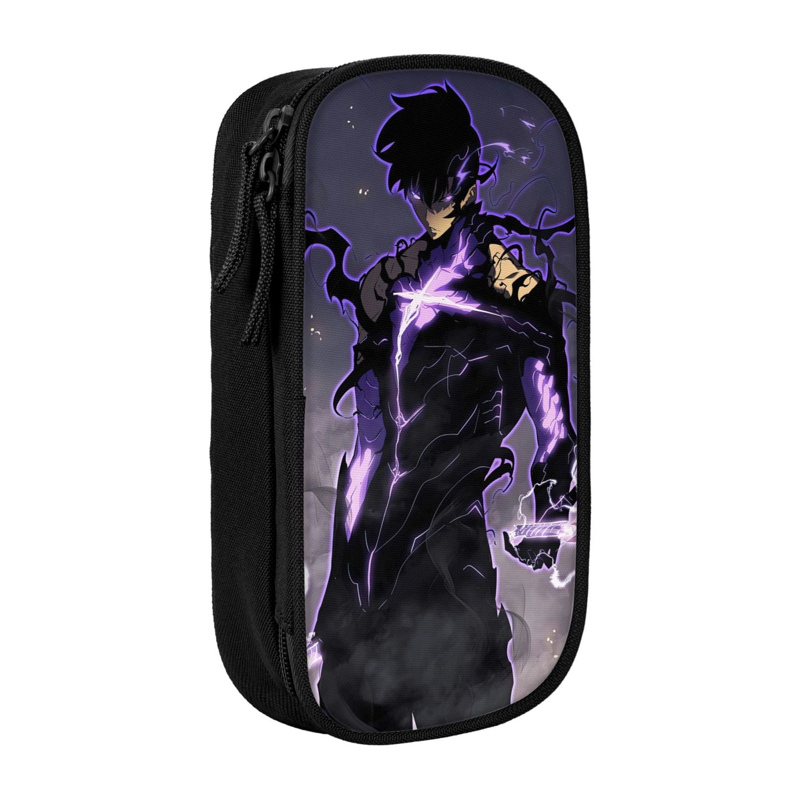 Solo Leveling Pen Case Casual Simple Black Storage Pouch Learning ...