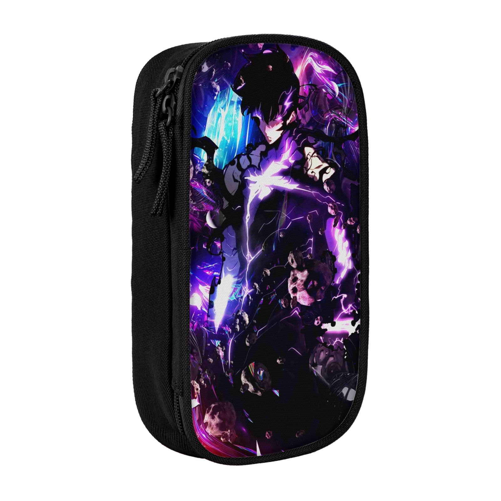 Solo Leveling Pen Case Casual Simple Black Storage Pouch Learning ...