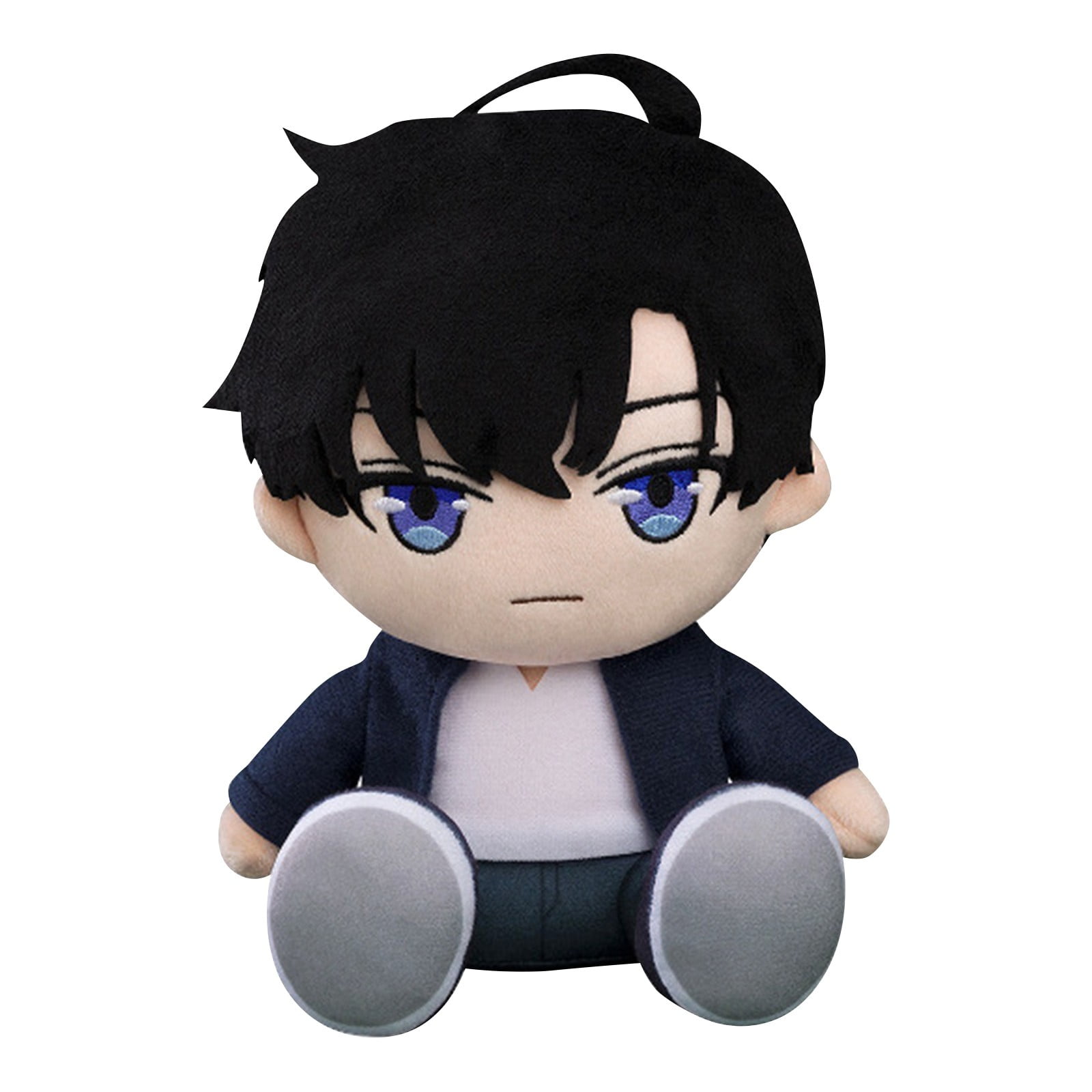 Solo Leveling Plush - Sung Jinwoo Sitting Posture Plush 7.87" H （Black ...