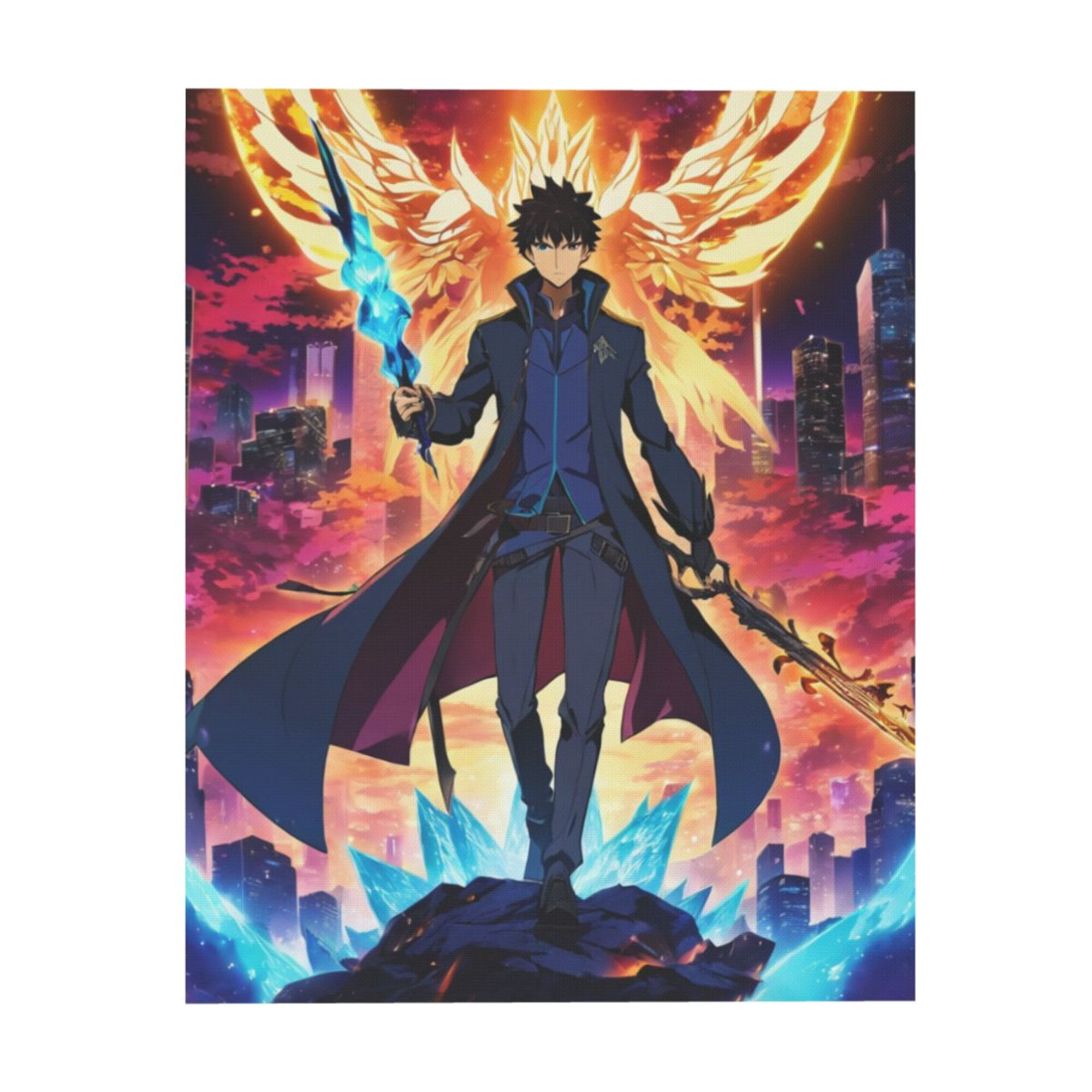 Solo Leveling Poster, Japanese Anime Canvas Decorative Poster, Wall Art ...