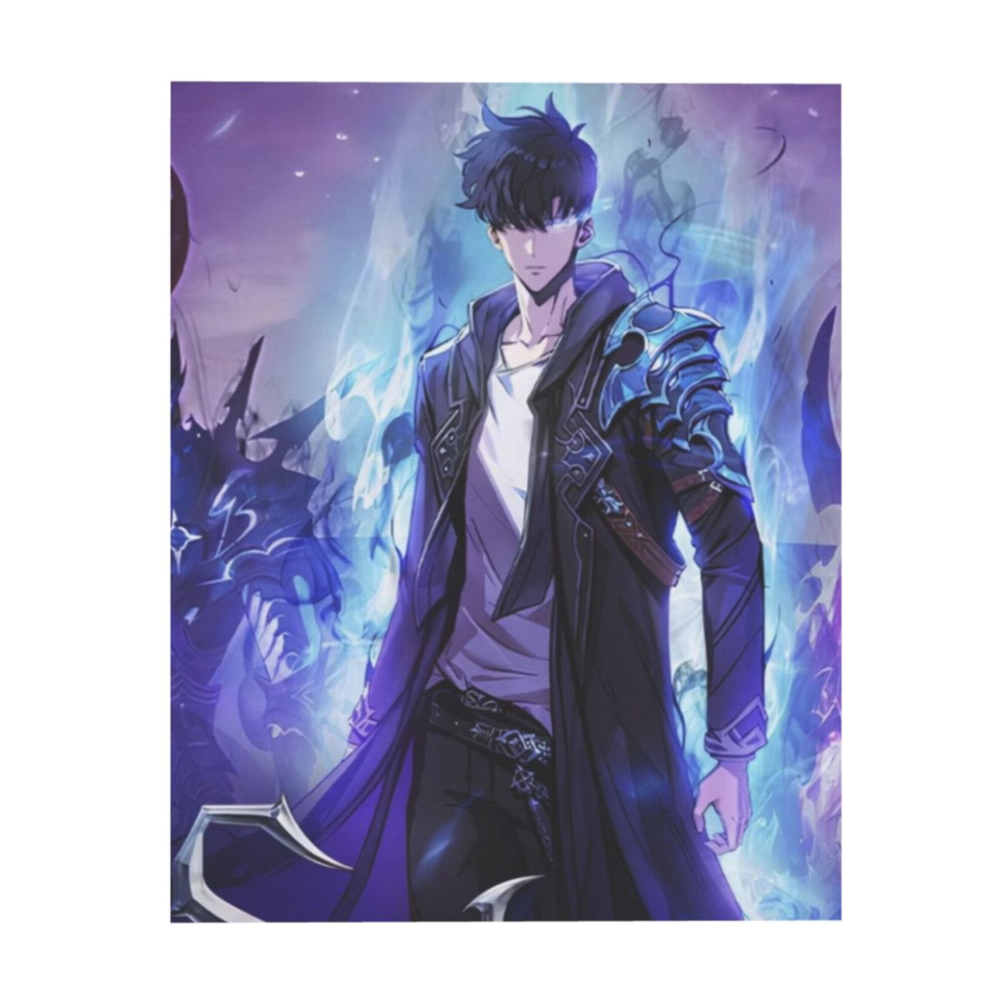 Solo Leveling Poster, Japanese Anime Canvas Decorative Poster, Wall Art ...