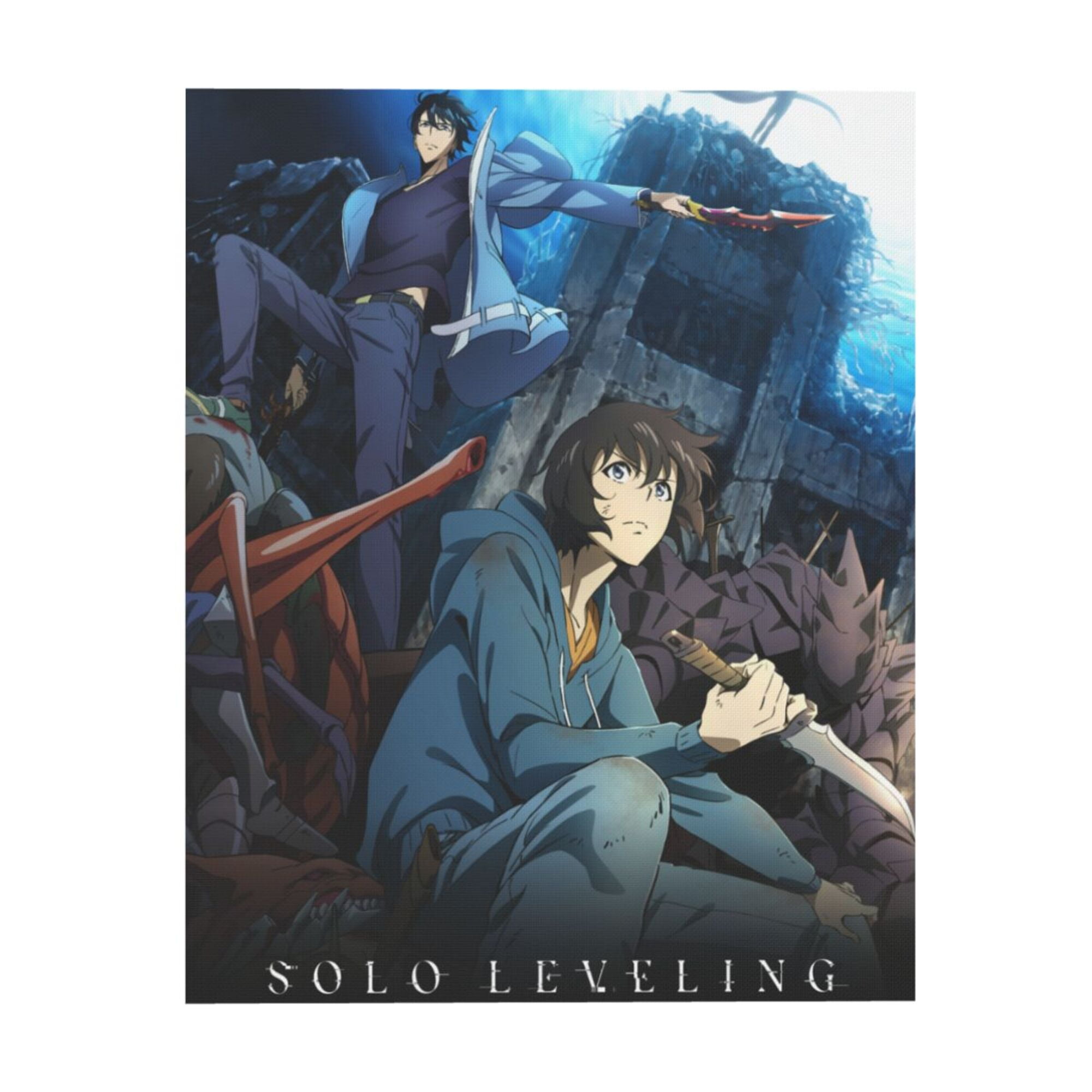 Solo Leveling Poster, Japanese Anime Canvas Decorative Poster, Wall Art ...