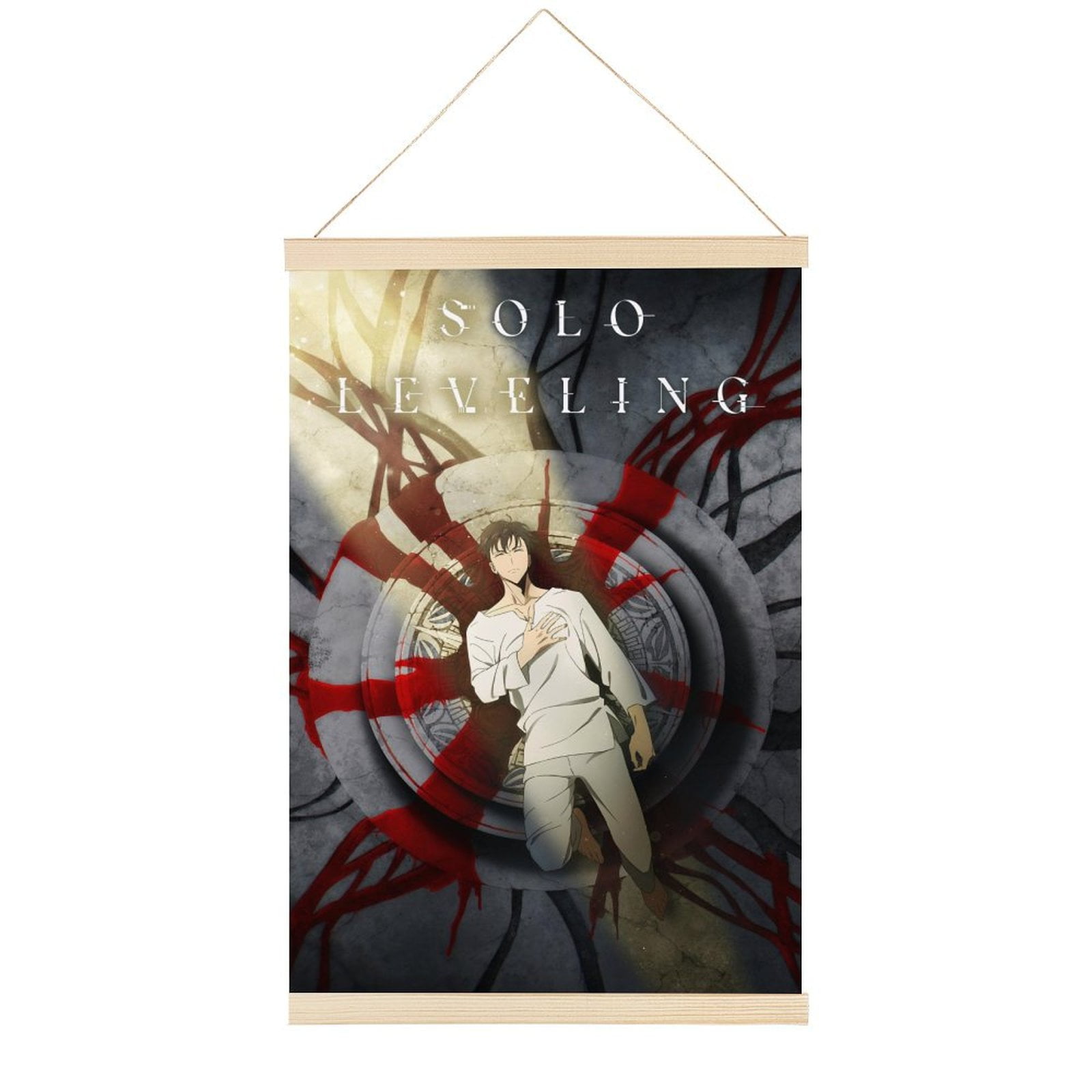 Solo Leveling Poster, Wooden Magnet Suction Frame Hanging Painting ...