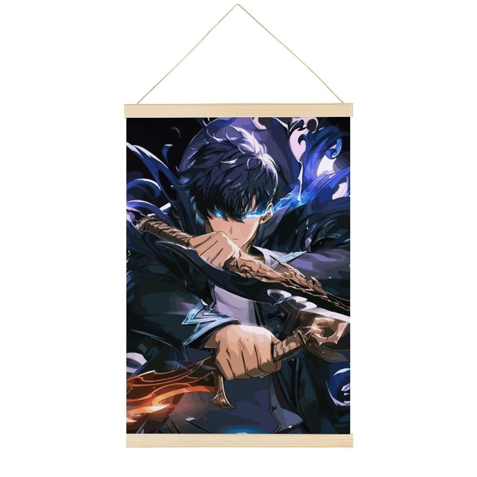 Solo Leveling Poster, Wooden Magnet Suction Frame Hanging Painting ...