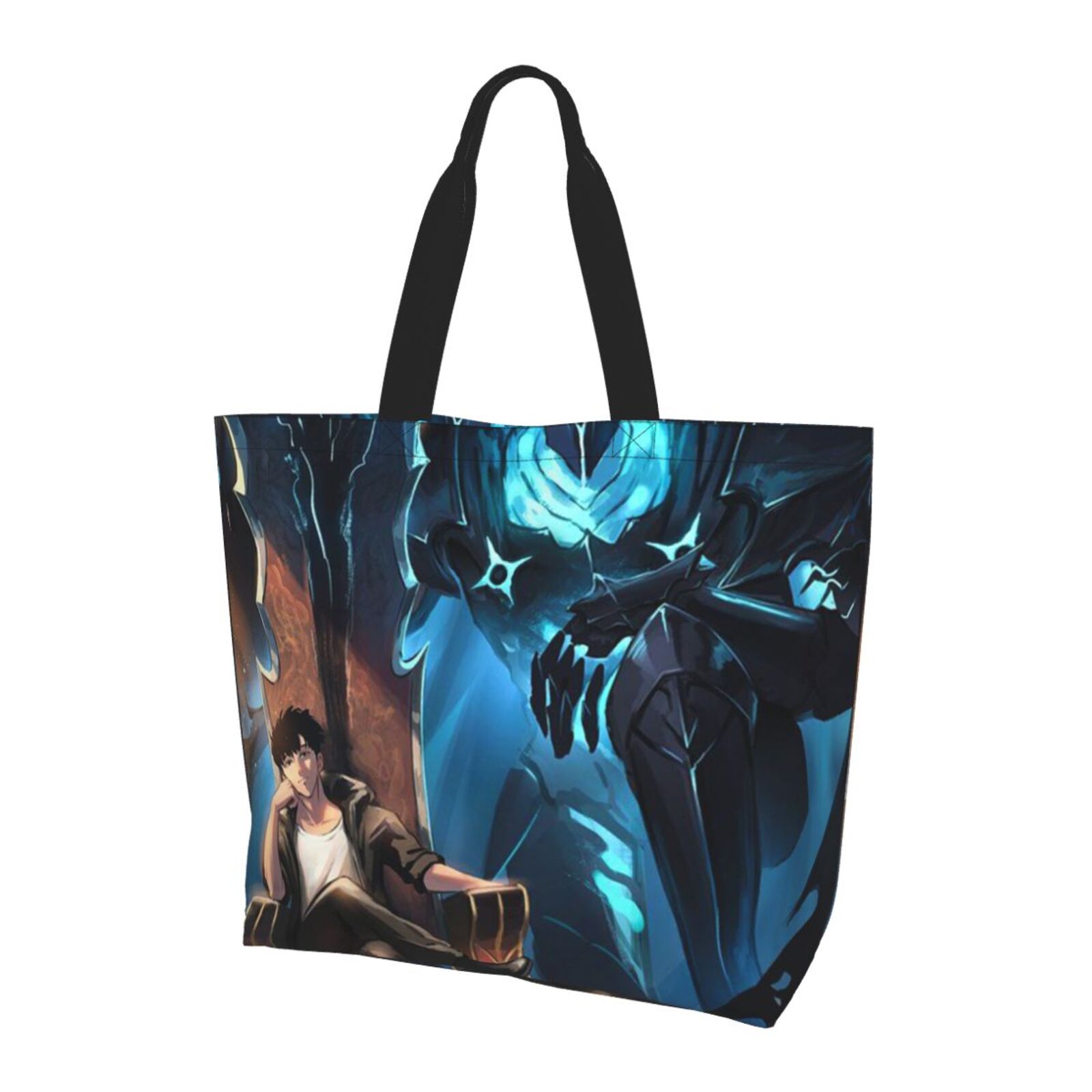Solo Leveling Reusable Grocery Bags Shoulder Bag Large Capacity ...