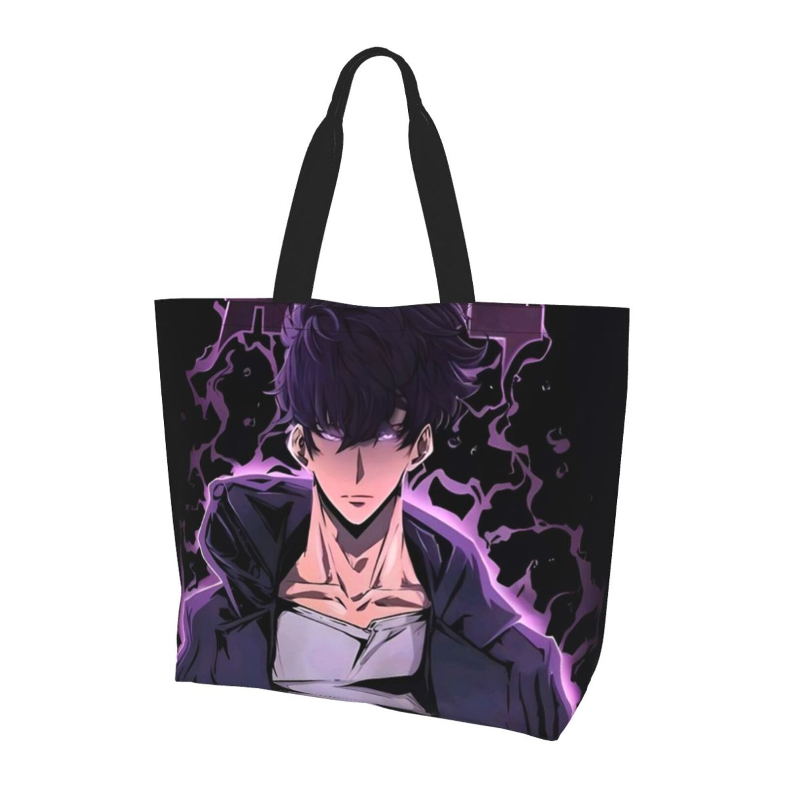 Solo Leveling Reusable Grocery Bags Shoulder Bag Large Capacity ...