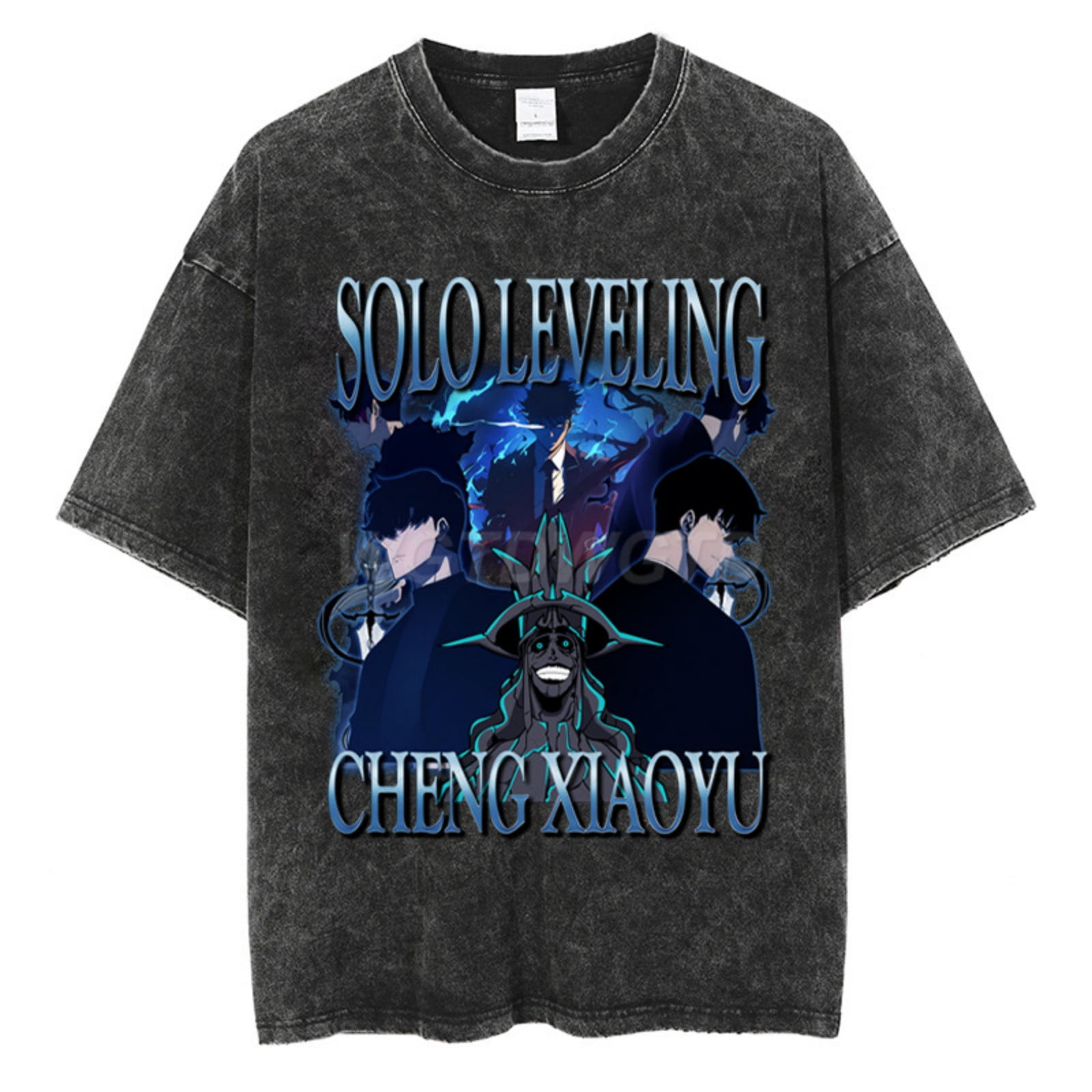 Solo Leveling Shirt Men Anime Shadow Monarch Jin Woo Sung T Shirt ...